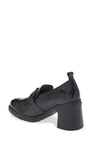 WONDERS Loafer Pump - Black Patent Leather