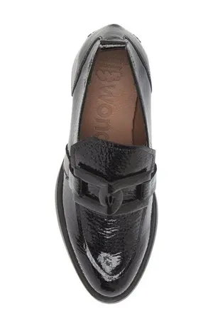 WONDERS Loafer Pump - Black Patent Leather