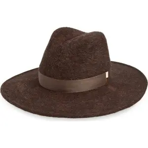 GIGI BURRIS MILLINERY Jeanne Fedora - Chestnut Melange