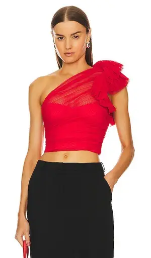 Red Tulle Tops