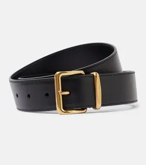 Miu Miu Leather Belt With Antique Gold Buckle - Multicoloured