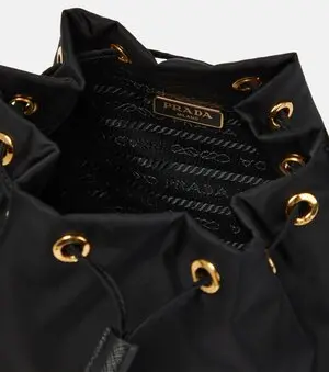 Prada Duet Small Re-nylon Bucket Bag - Black