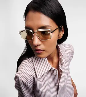 Fendi First Sight Rectangular Sunglasses