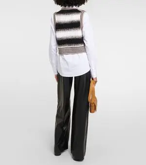 Veronica Beard Spear Cotton-blend And Wool Shirt