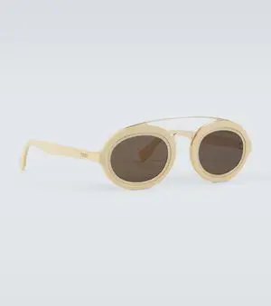 Fendi Ff Around Oval Sunglasses