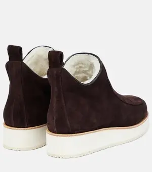 Gabriela Hearst Harry Shearling-lined Ankle Boots - Brown