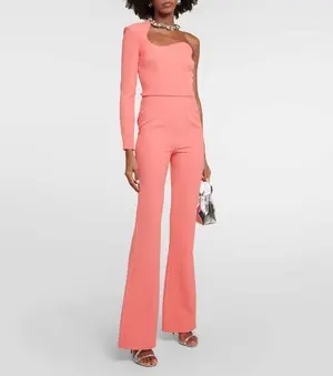 Safiyaa Jonal One-shoulder Crêpe Jumpsuit