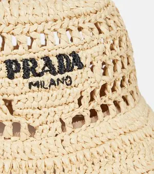 Prada Raffia Bucket Hat