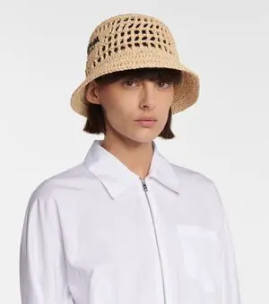 Prada Raffia Bucket Hat