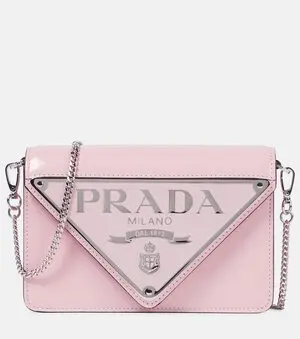 Prada Logo Leather Shoulder Bag