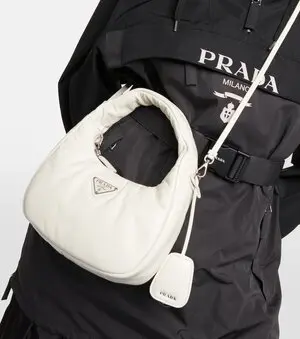 Prada Mini Leather Tote - White