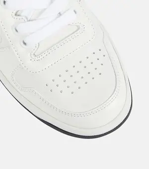 Prada Logo Leather Sneakers