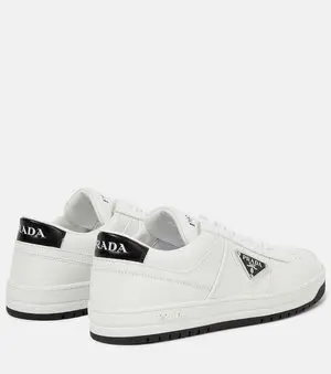 Prada Logo Leather Sneakers