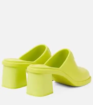 Miu Miu Logo Clogs - Green