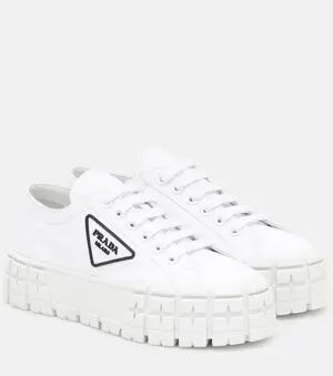Prada 50mm Logo Flatform Sneakers For Women