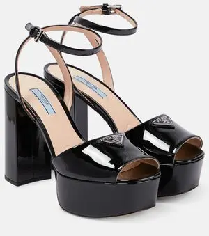 Women's Patent Leather Platform Sandals