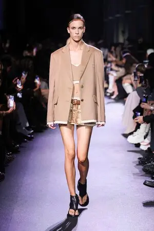 Miu Miu Low-rise Denim Miniskirt - Brown
