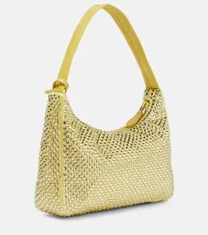 Prada Re-edition Mini Embellished Shoulder Bag - Yellow