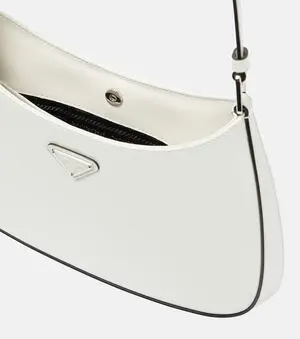 Prada Cleo Small Leather Shoulder Bag - White