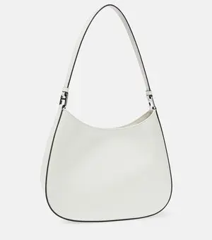 Prada Cleo Small Leather Shoulder Bag - White