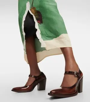 Prada Leather Mary Jane Pumps