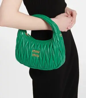 Miu Miu Miu Wander Matelassé Shoulder Bag