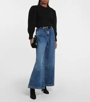 Ag Stella High-rise Wide-leg Jeans - Blue