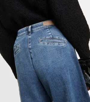 Ag Stella High-rise Wide-leg Jeans - Blue