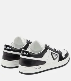 Prada Logo Leather Sneakers