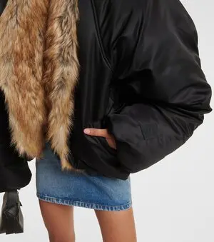 Y/project Faux-fur Trimmed Puffer Jacket