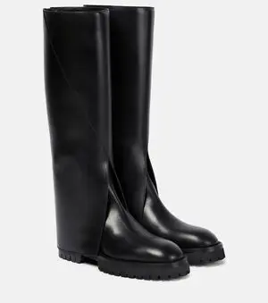 ANN DEMEULEMEESTER Jay Leather Knee-high Boots