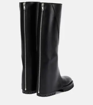ANN DEMEULEMEESTER Jay Leather Knee-high Boots