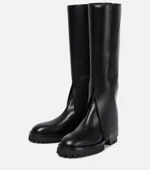 ANN DEMEULEMEESTER Jay Leather Knee-high Boots