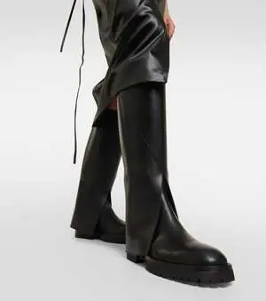 ANN DEMEULEMEESTER Jay Leather Knee-high Boots
