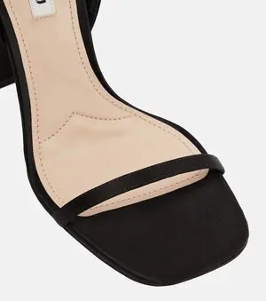 Miu Miu Embellished Satin Sandals