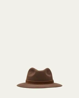 Borsalino Alessandria Wool Fedora Hat - Brown