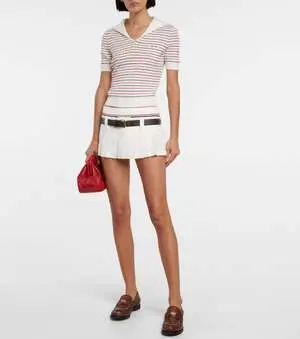Miu Miu Pleated Miniskirt