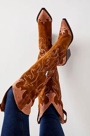 Free People Wild West Thigh High Boots