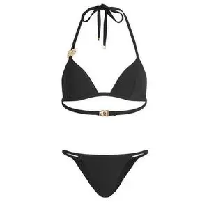 Dolce & Gabbana Logo Triangle Bikini - Black