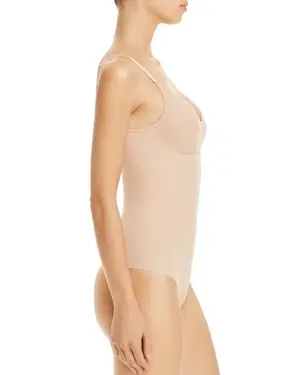 Commando Classic Control Thong Bodysuit - Beige