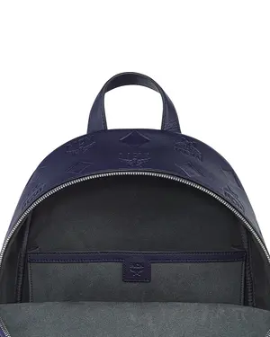 Mcm Stark Eb Maxi Monogram Backpack - Navy Blazer