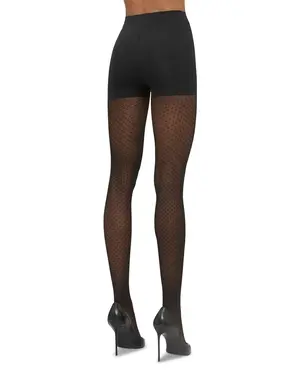 Wolford Control Top Dots Tights - Black