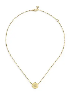 Temple St. Clair Celestial Orbit 18k & 0.2 Tcw Diamond Star Pendant Necklace - Yellow Gold