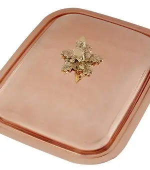 RUFFONI Historia Hammered Copper Roasting Pan With Lid