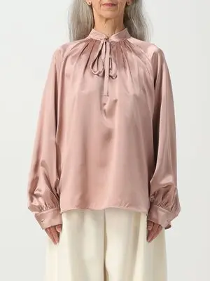 Max Mara Silk Tie Neck Blouse - Pink