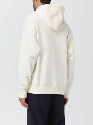 MSGM Cotton Sweatshirt With Logo - Cream