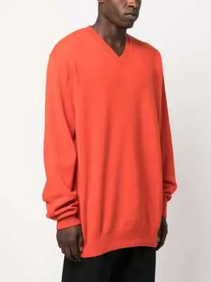 Comme Des Garçons V-neck Wool Jumper