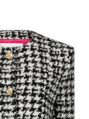 Nina Ricci Houndstooth Wool-cotton Jacket