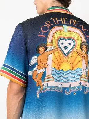 Casablanca For The Peace-print Shirt