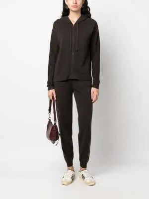ALLUDE Hooded Wool-cashmere Cardigan